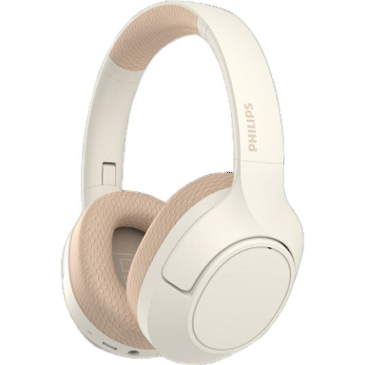 Наушники накладные PHILIPS TAH7508 ANC Bluetooth, белые, пассивное шумоподавление