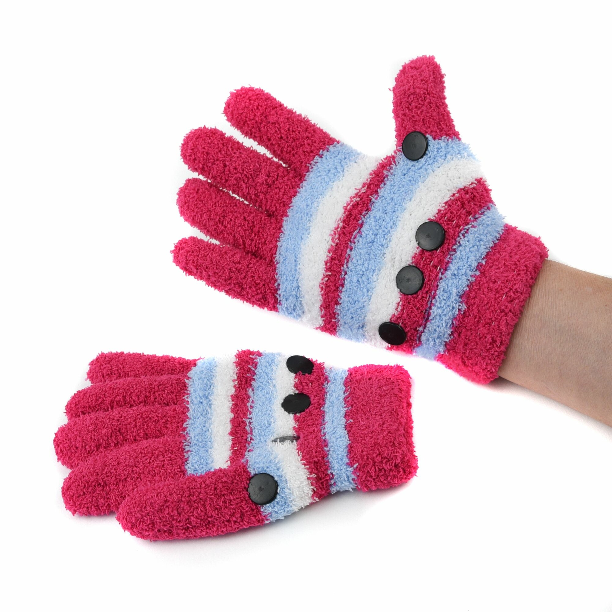 Турмалиновые перчатки, перчатки с турмалином розовые (1 пара)