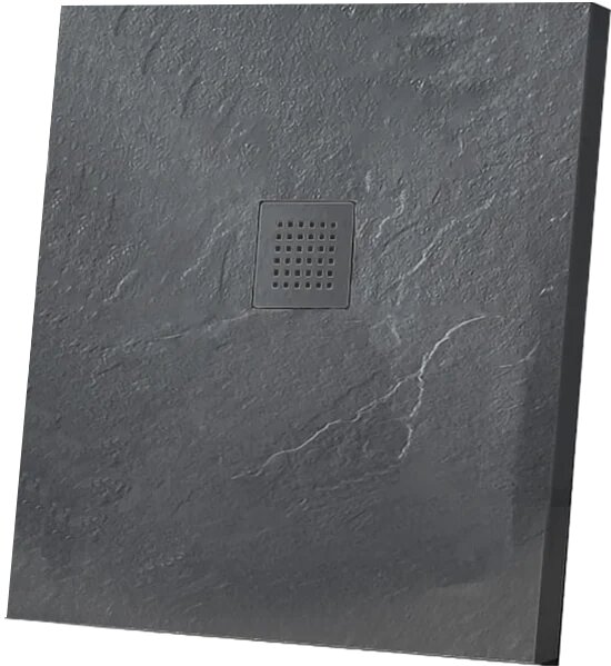 Поддон для душа Vincea VST-4SR9090A 90x90 антрацит, с сифоном