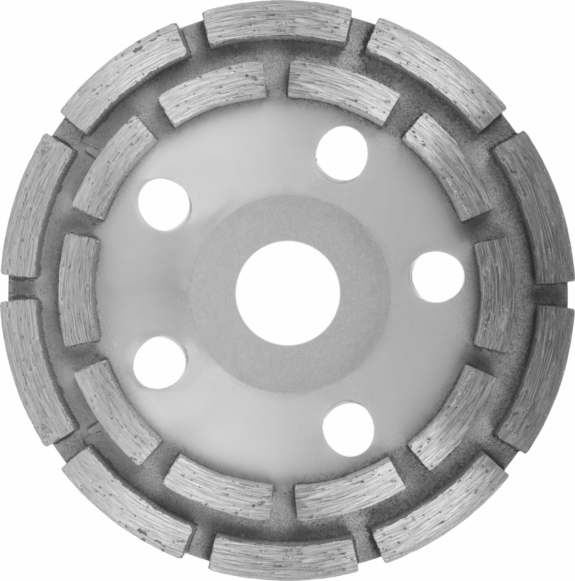 Алмазная чашка РемоКолор, диаметр 125х22.2 мм, двурядная, 1 штука