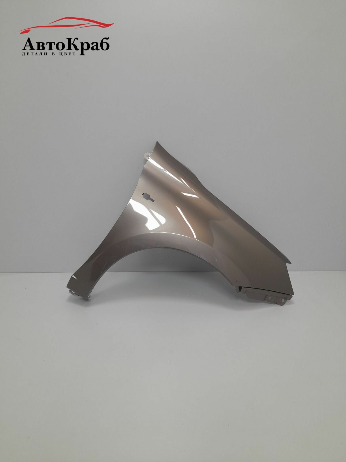 Крыло переднее правое металлическое под повторитель в цвет для Лада Гранта рестайлинг 2024 - 2025 г. 790 - кориандр