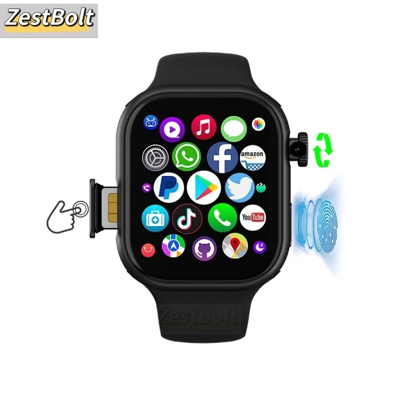 Умные часы ZestBolt Black, 32GB 512GB