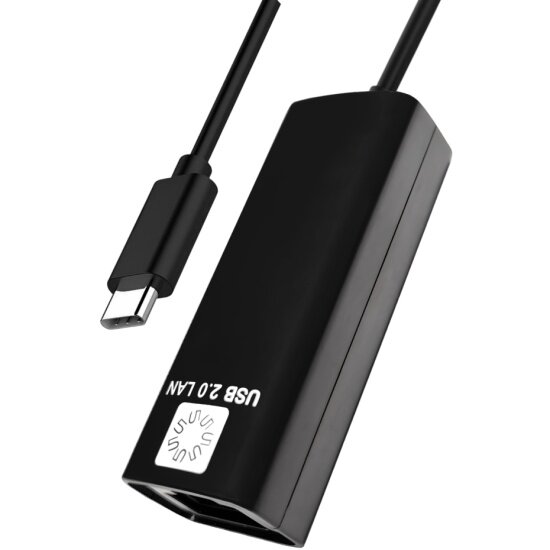 Кабель-адаптер 5BITES USB3.1 / RJ45 100MB / BLACK (UA3C-45-08BK)
