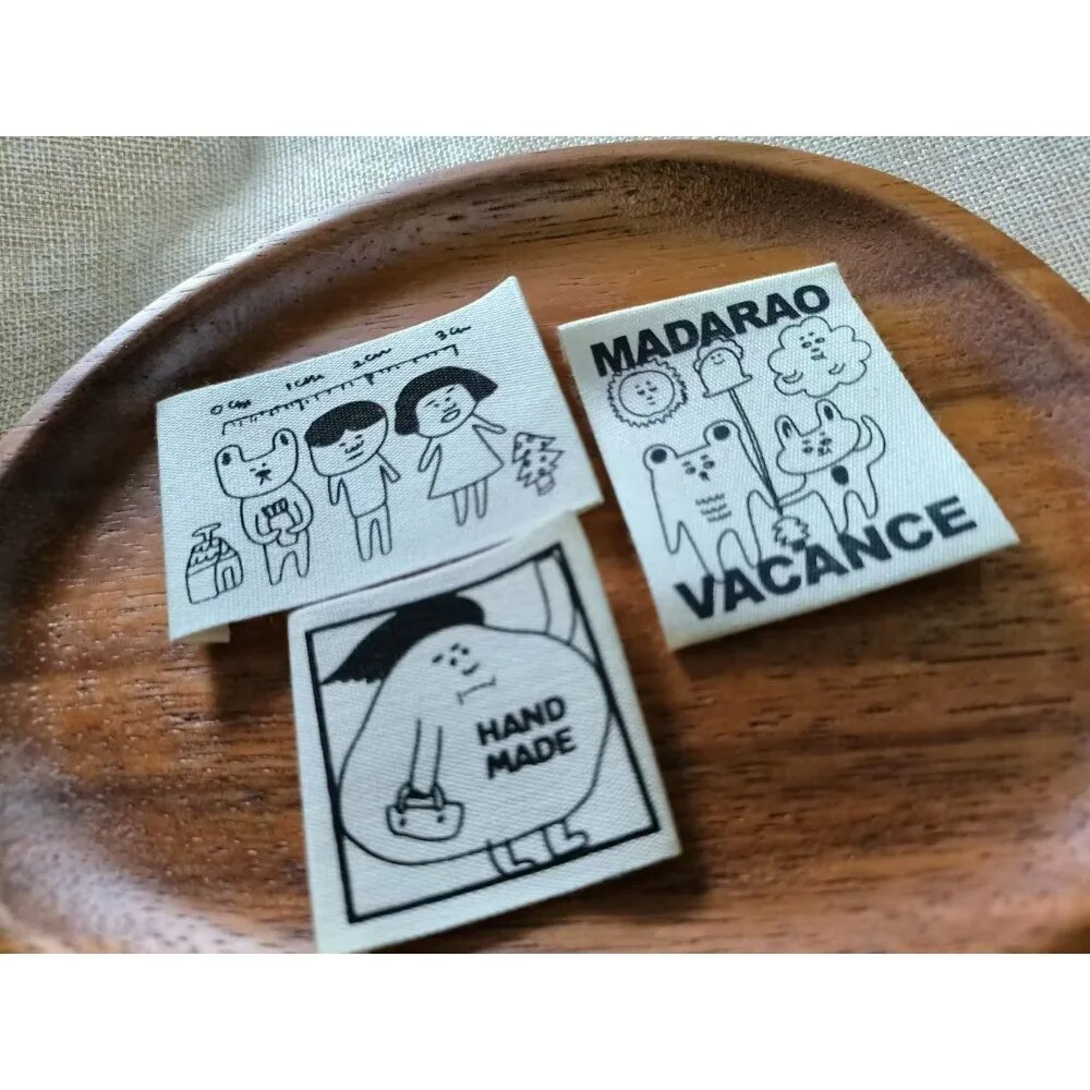 Этикетки хлопковые Madarao Vacance, 12шт, цвет 00D