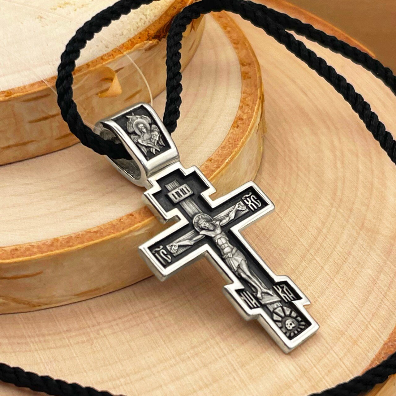 Комплект украшений, серебро, 925 проба, чернение, оксидирование