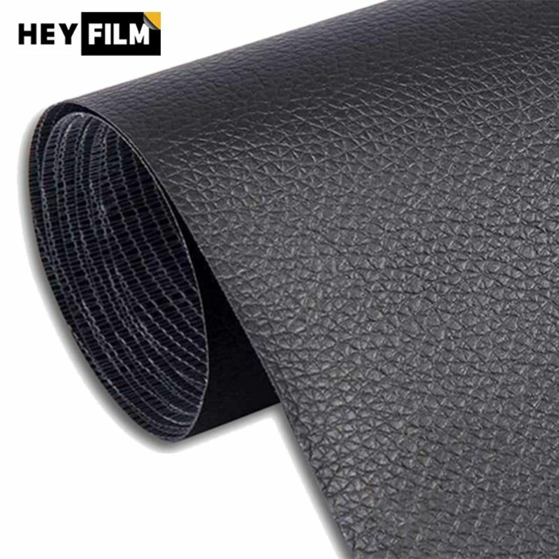 Самоклеящаяся кожа для ремонта дивана, автомобильных сидений и мебели, черная кожаная ремонтная пленка, универсальный патч для обивки и DIY