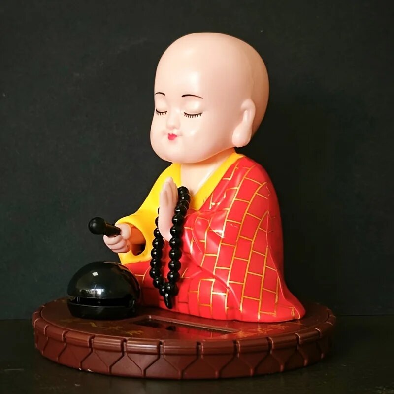 Солнечная фигурка "Маленький Монах", Red
