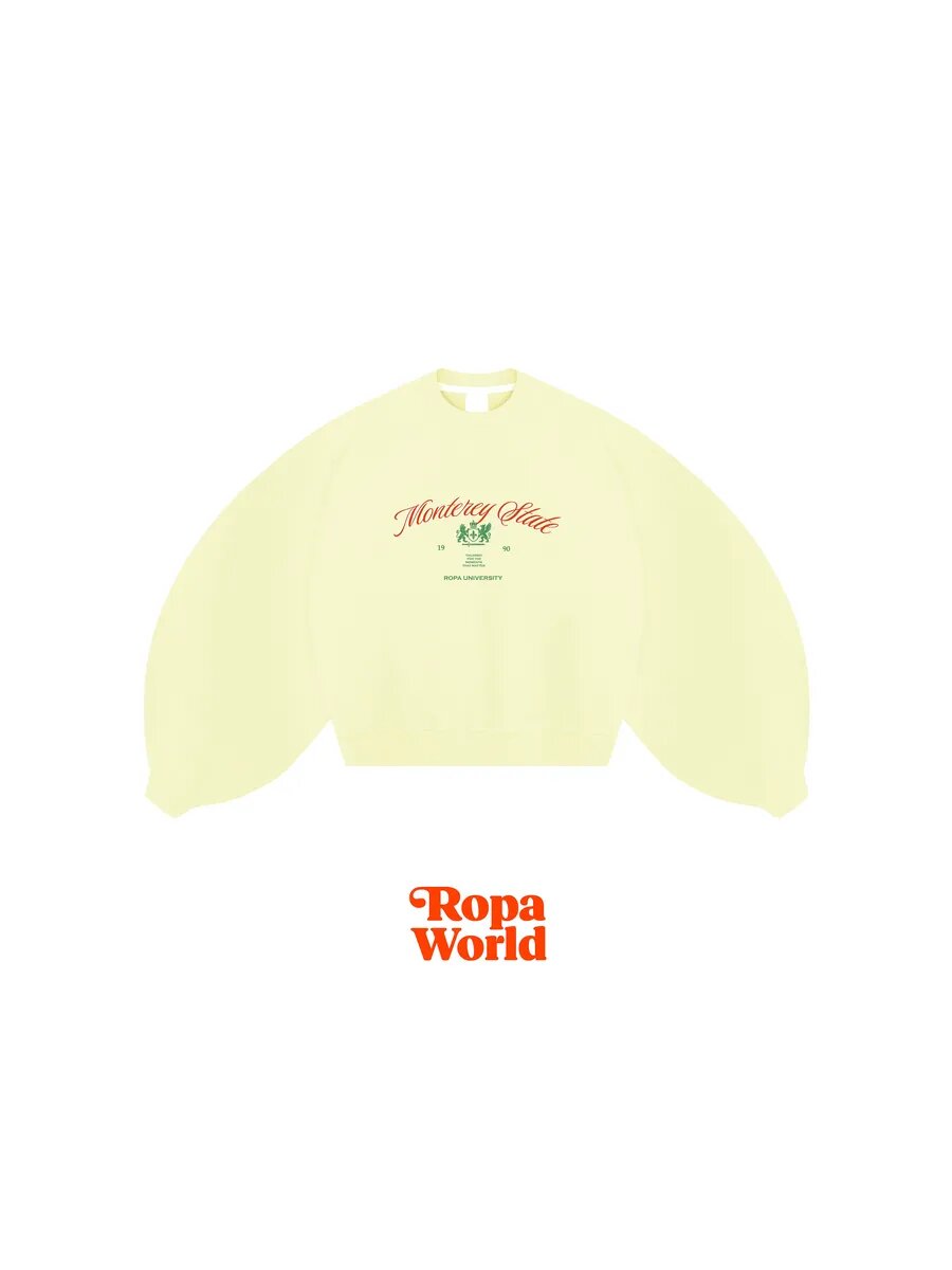 Свитшот Оверсайз Укороченный "University"