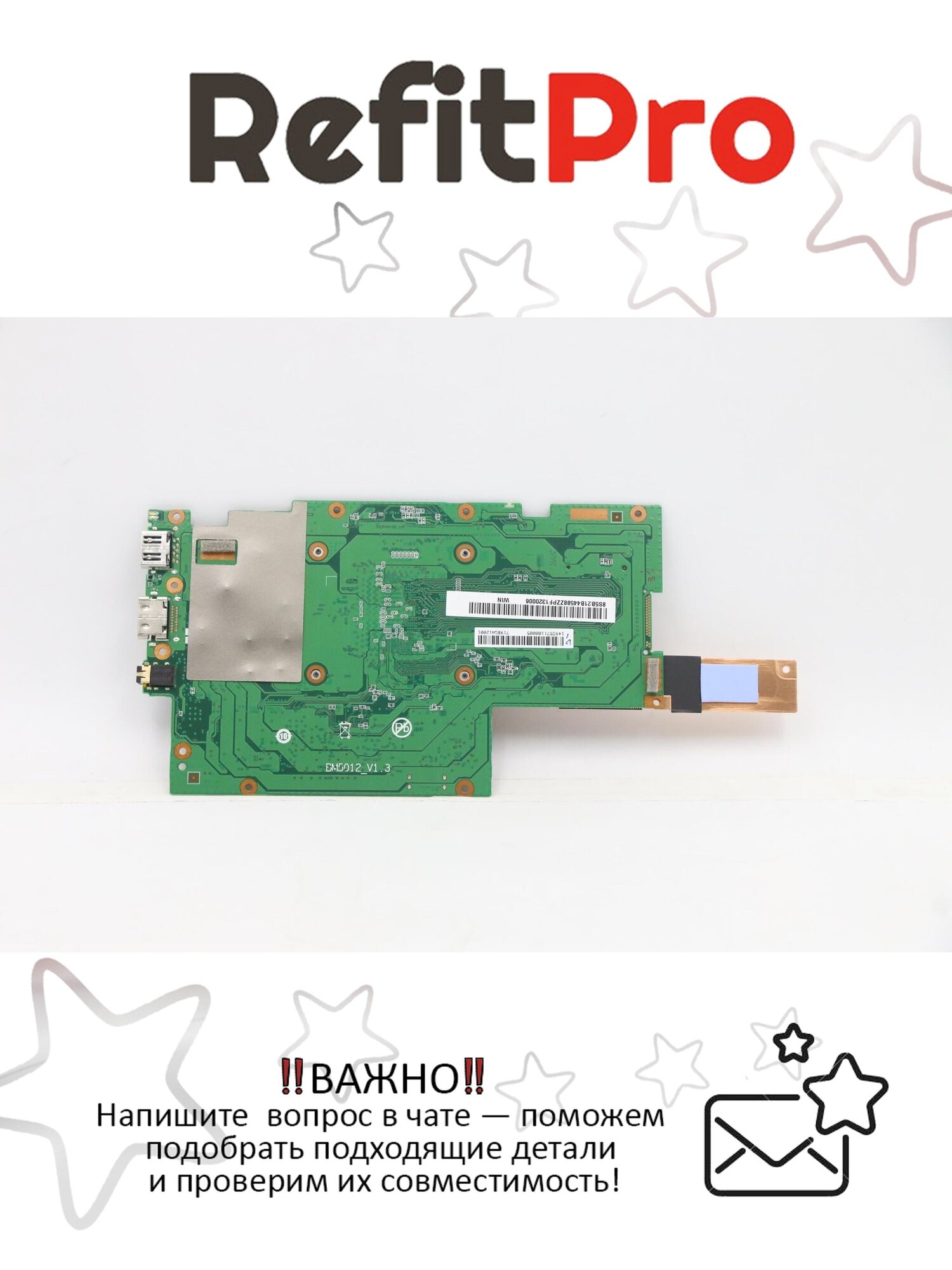 Материнская плата для ноутбука Lenovo Flex 3-11ADA05 BM5012 82G4 WIN Intel Athlon Silver 3050E UMA 4G 64G EMMC (5B21B44588), оригинал