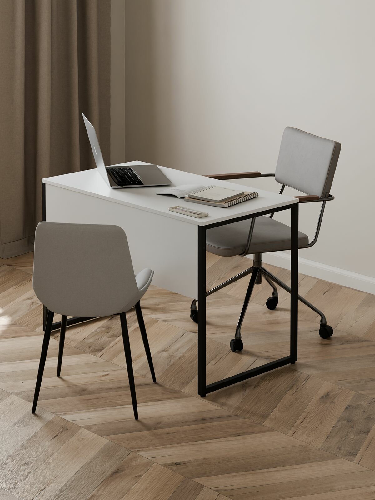 Стол компьютерный письменный офисный лофт 110х60х75 см