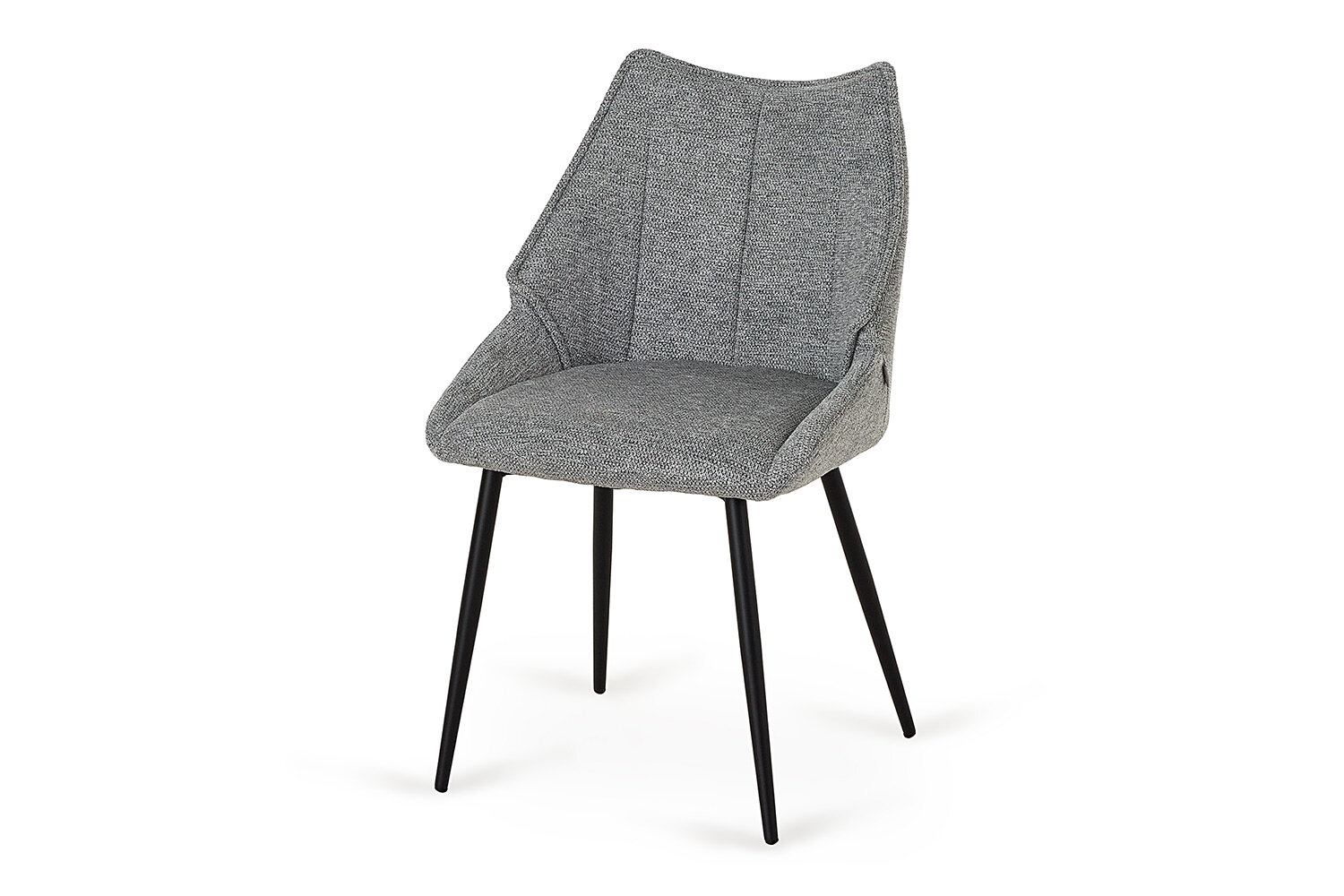 Стул кухонный Hoff Barry 51х85х60 см, мягкий, цвет серый, черный