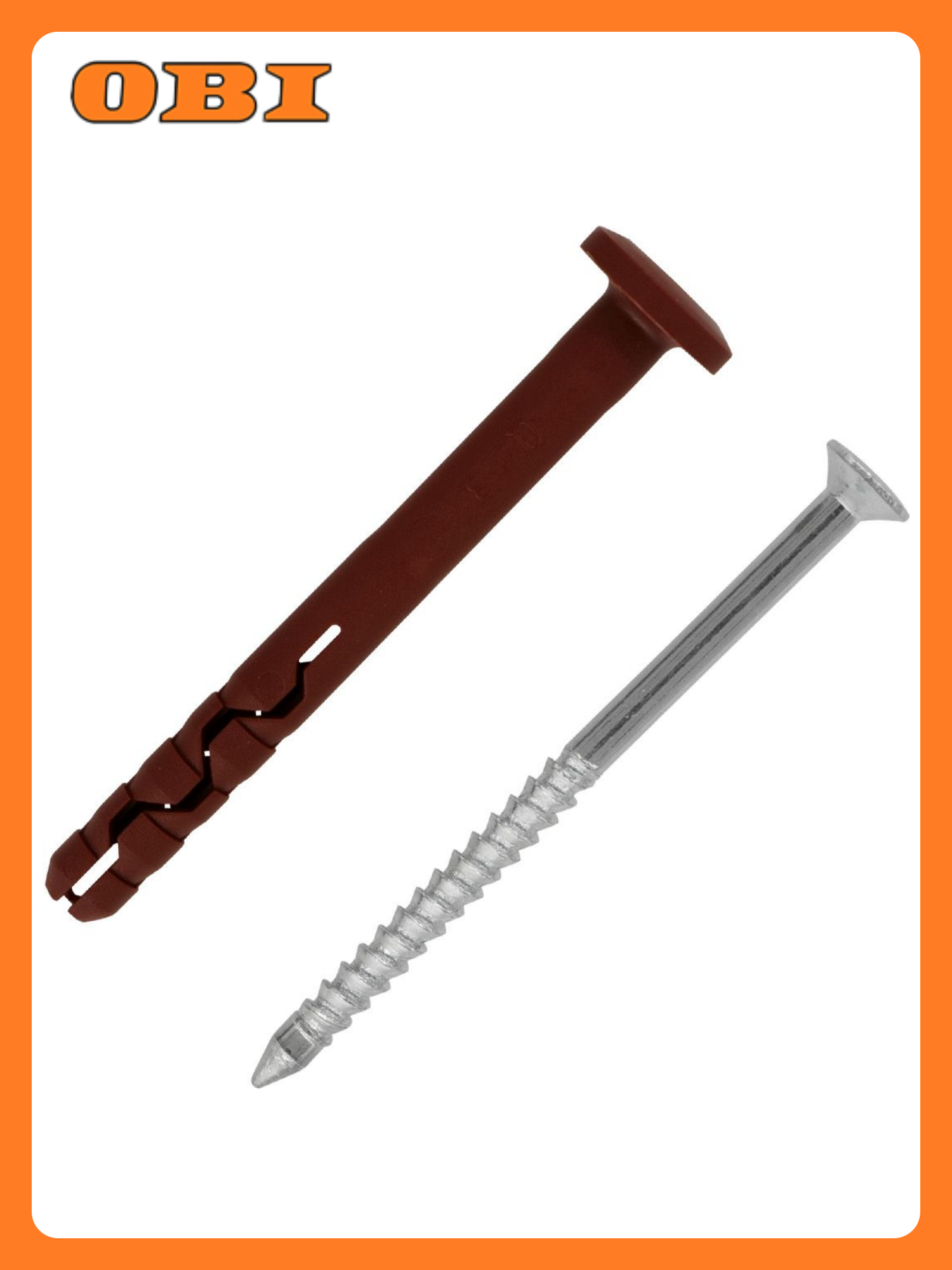 Дюбель-гвоздь усиленный нейлоновый MULTI Pro F грибовидный бортик 6x60 мм 20 шт