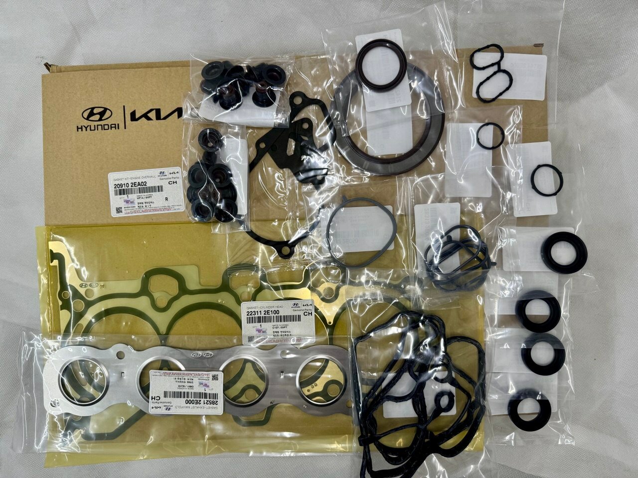 Комплект прокладок 20910-2EA02 Hyundai/Kia 2.0 Комплект прокладок для капремонта ДВС полный