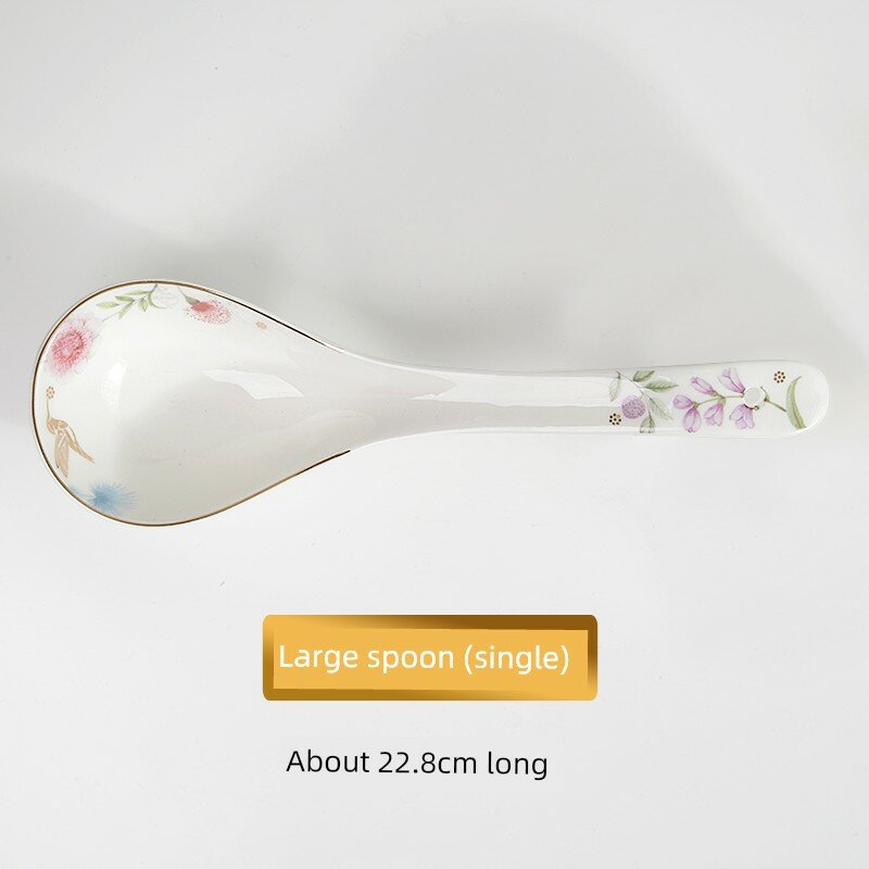 Элитная китайская фарфоровая посуда, современный и простой набор тарелок и мисок, изысканный комплект для дома в стиле