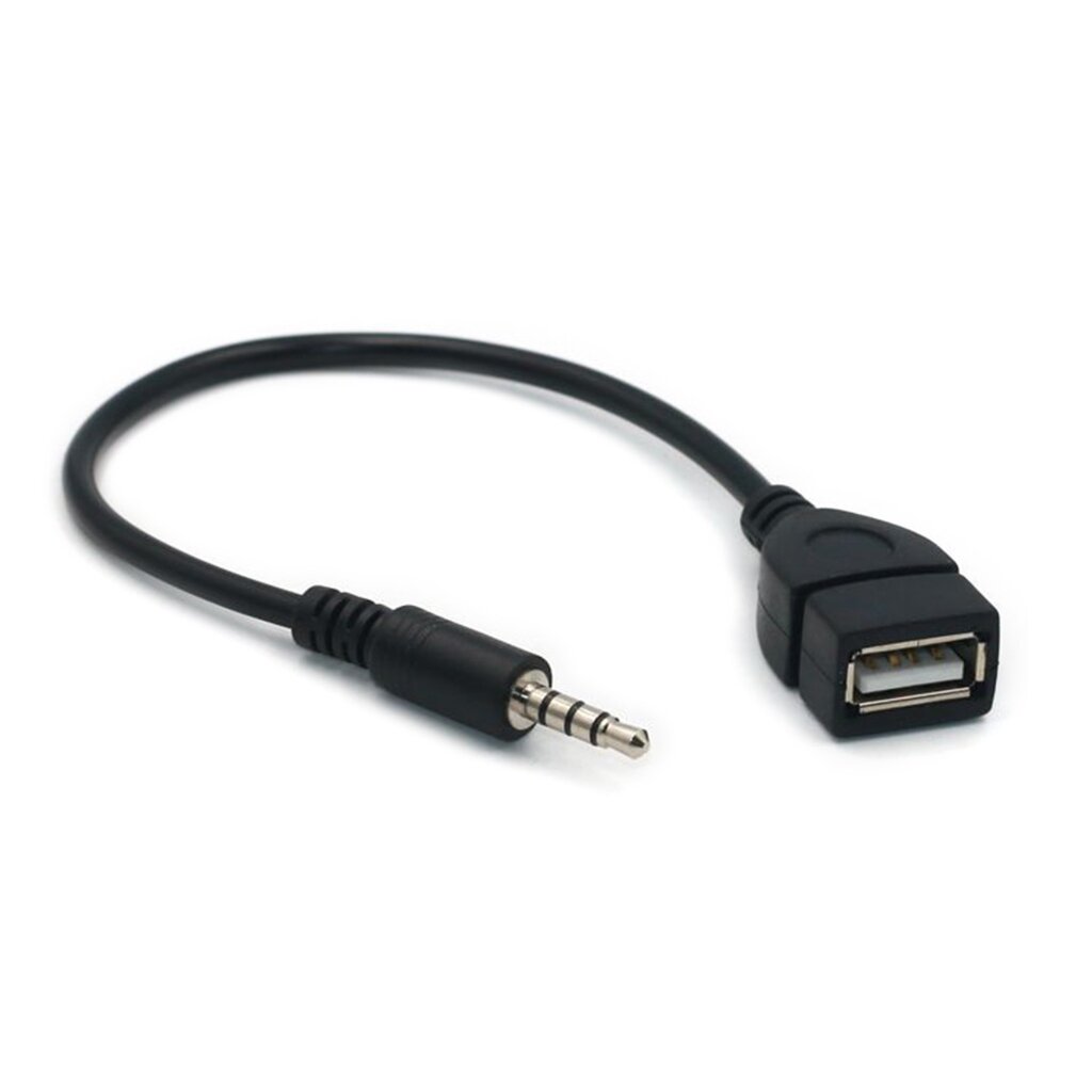 Модернизированный 3,5-мм разъем AUX Audio для подключения адаптера USB 2.0 Female Converter