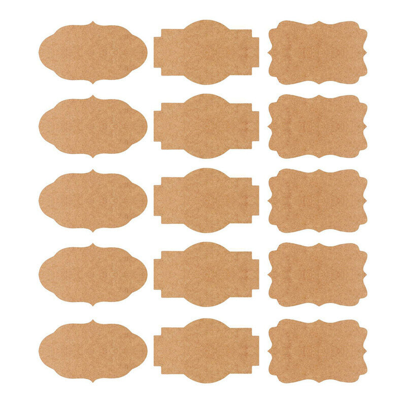 Самоклеящиеся этикетки из крафт-бумаги для банок, бутылок, подарков, папок