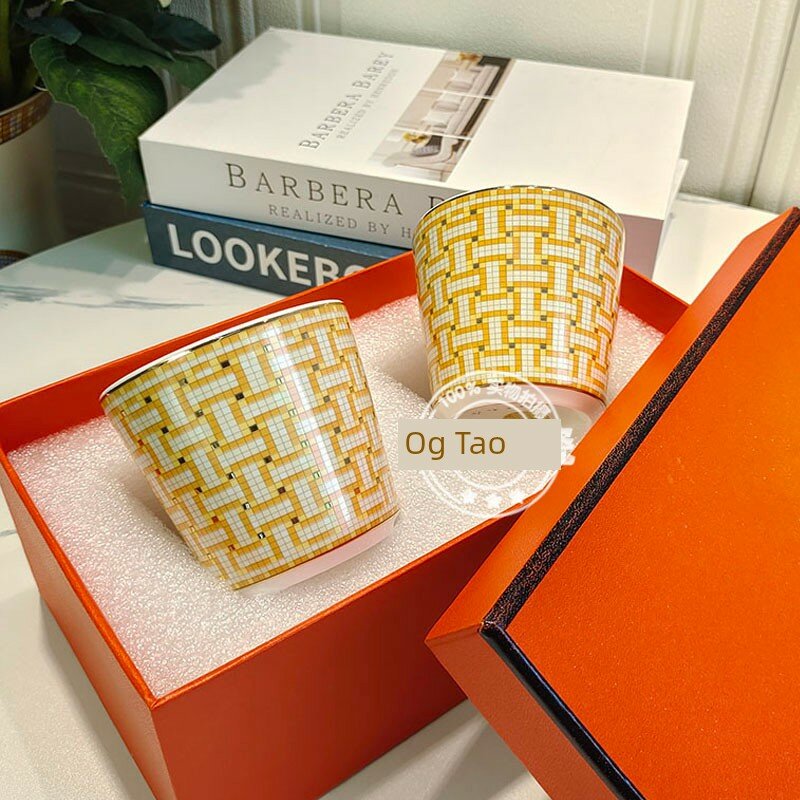 Набор из шести маленьких керамических чашек для чая в турецком стиле, мини-чашки для дома и офиса, ретро-чашки для кофе