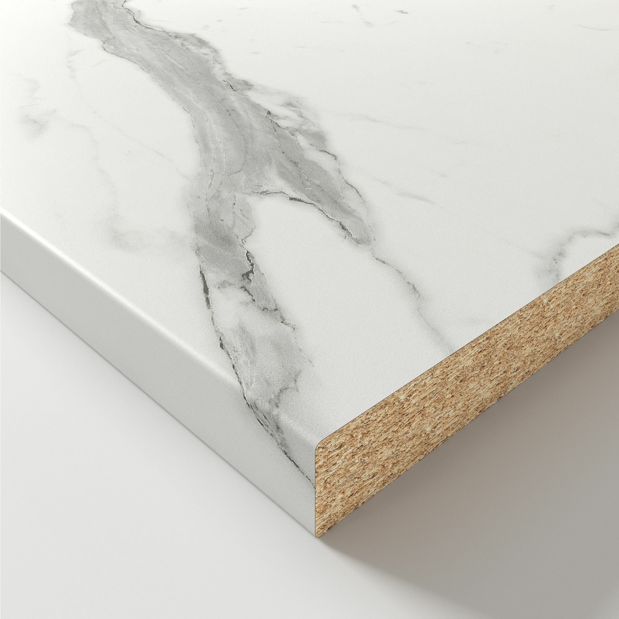 Столешница для кухни Мрамор 1200х600х38 мм с постформингом, Slotex