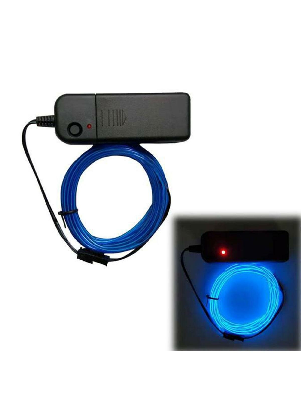 Портативный светящийся EL Wire Cable String Light Украшение одежды Гибкий светильник