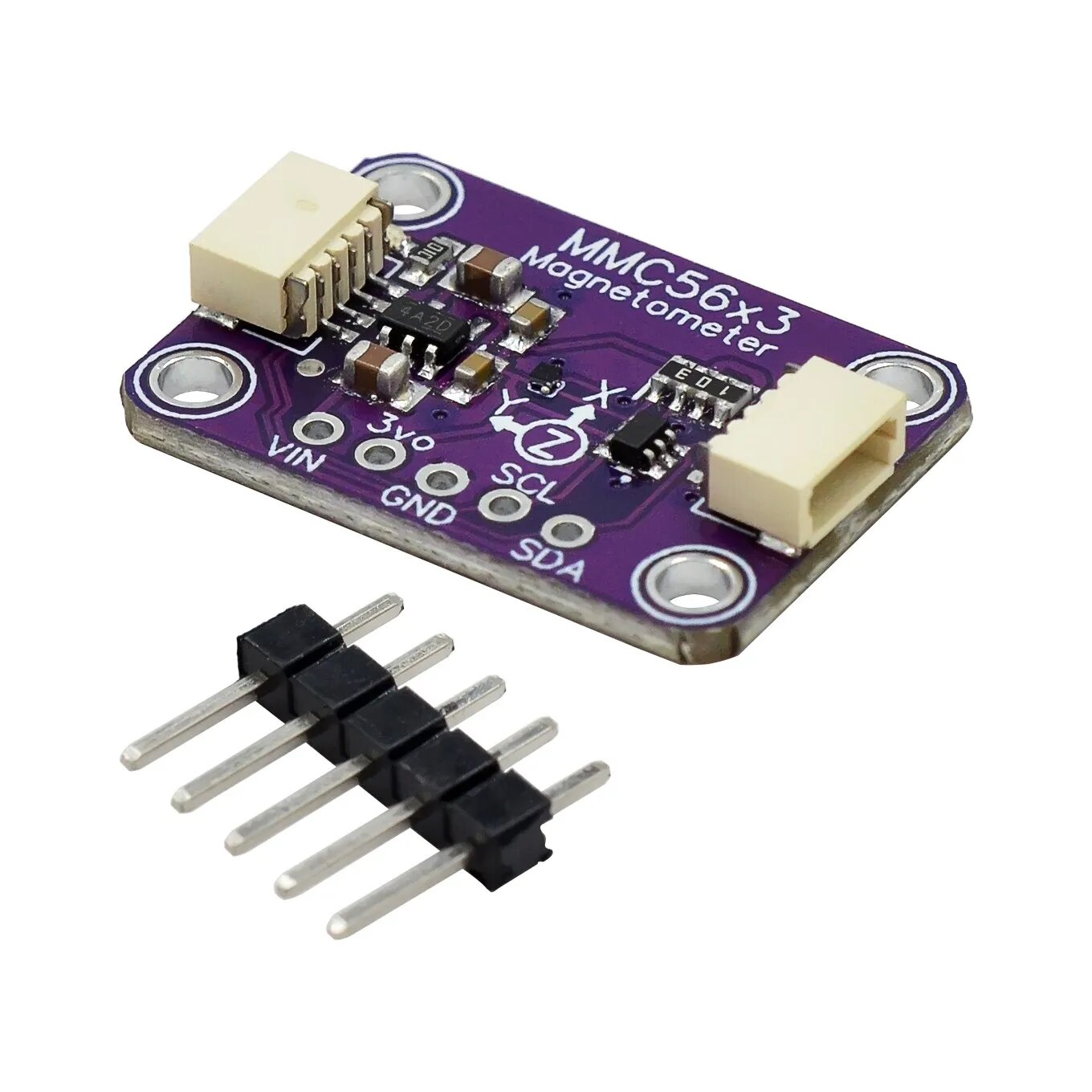 Магнитометр MMC5603 для STEMMA QT/Qwiic