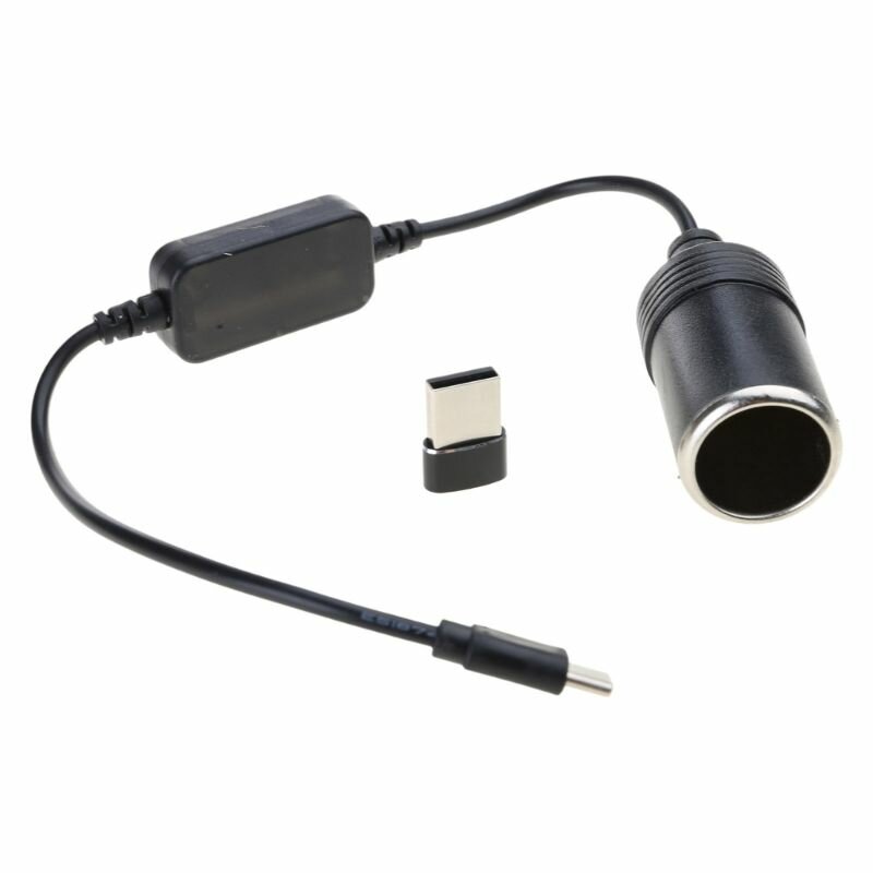 Разъем для прикуривателя TYPE C 5V boost 12V + USB-адаптер-300 см