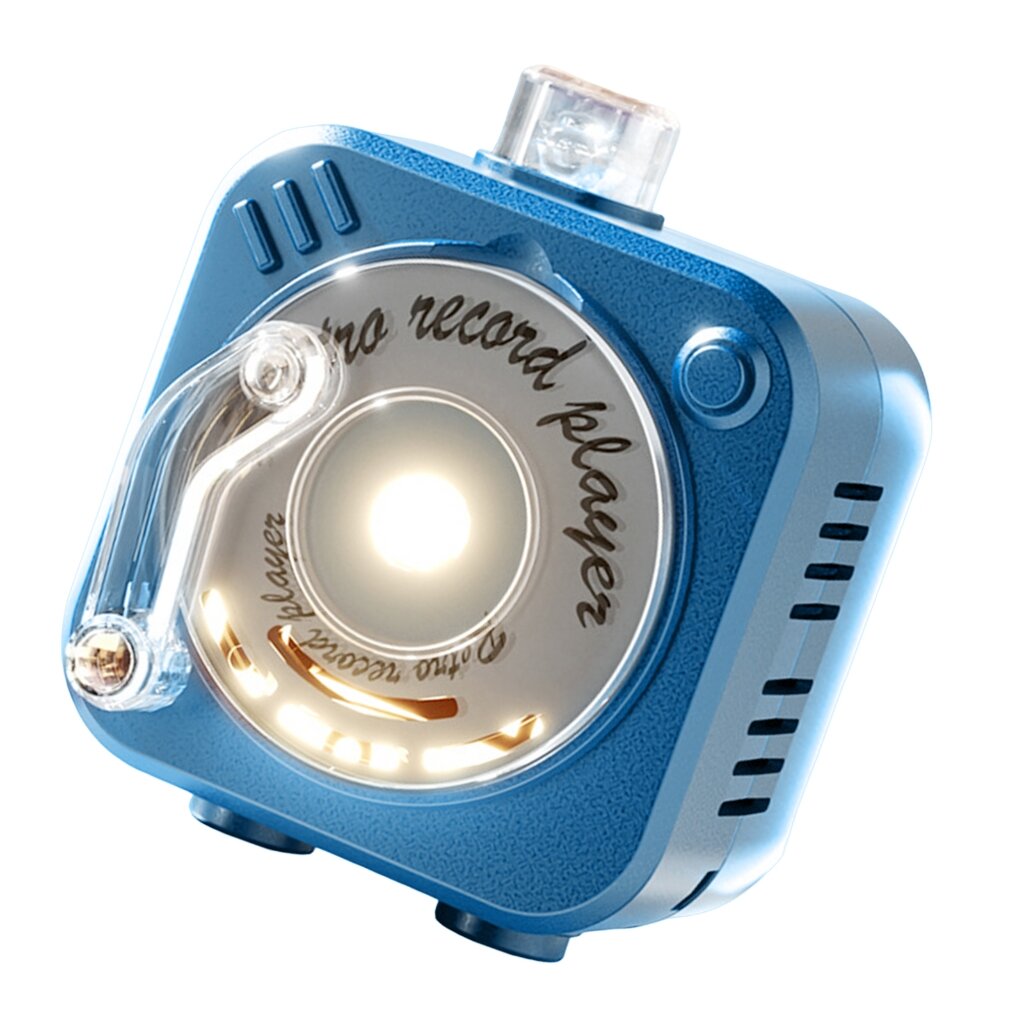 Винтажный мини-виниловый плеер-брелок