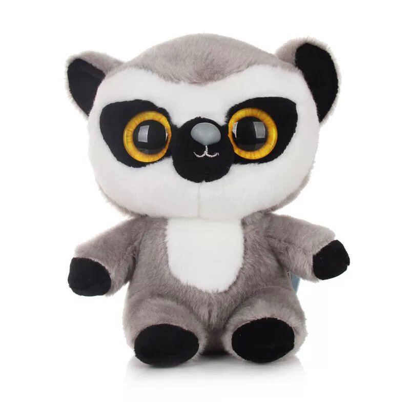 Кукла-обезьянка с большими глазами, милая плюшевая игрушка-обезьянка, кукла-обезьянка капуцин, украшение в виде лемура,