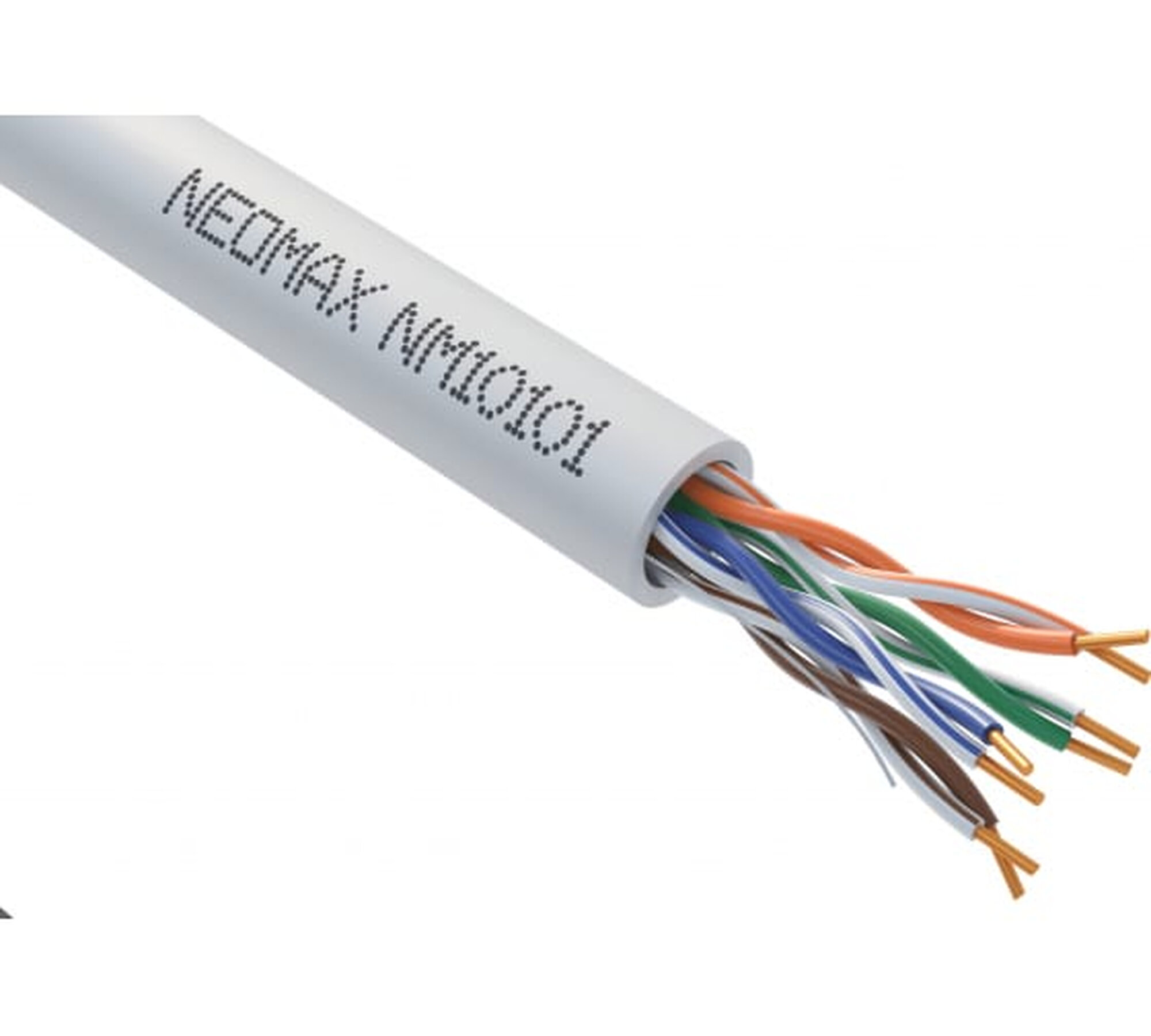 Кабель NeoMax UTP, 4 пары, кат 5е, PVC, 24AWG, медь, 305м (NM10101)