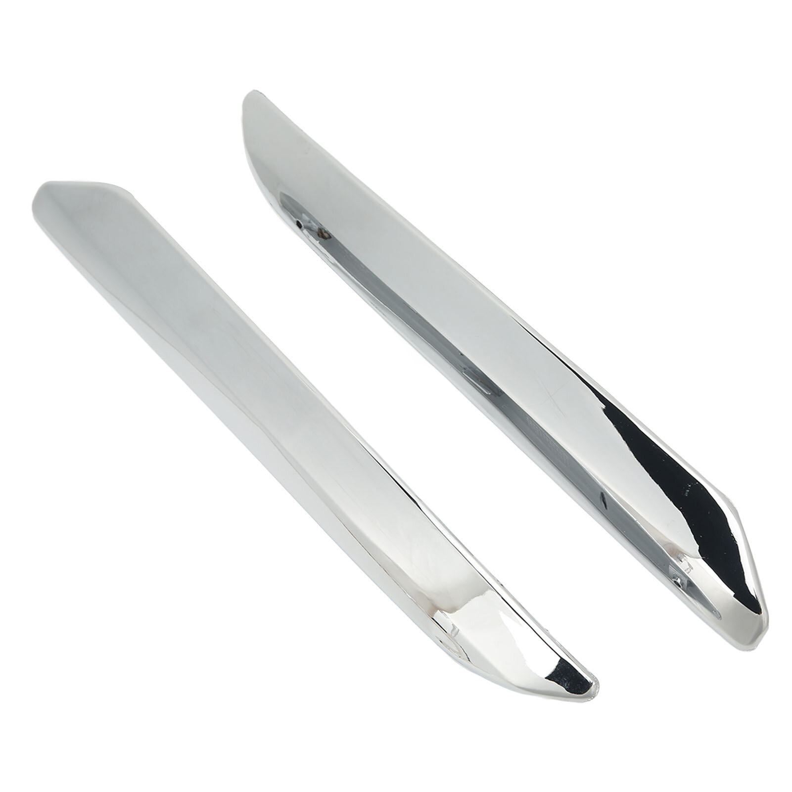 2 шт, полоса на передний бампер, левая и правая, с защитой от царапин, хром, серебро, замена для Citroen C5 X7 2007‑2015