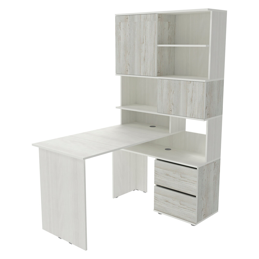 Стол письменный со стеллажом 1045 Белое Дерево Винтерберг