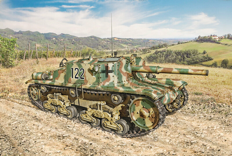 6759 Italeri Самоходное орудие SEMOVENTE M42 da 75/34 1/35