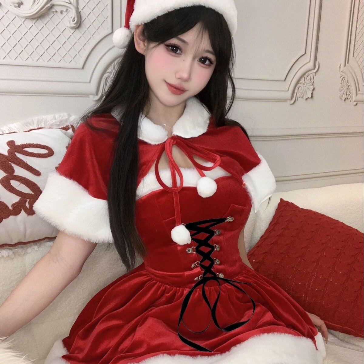 Бархатное платье на Хэллоуин, костюм для косплея девушки-зайчика, рождественский костюм, новогодняя боевая мантия. Платье + шаль.