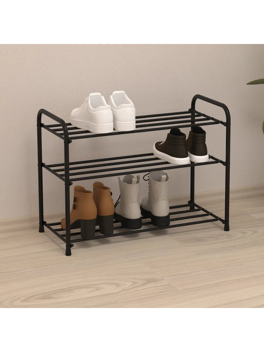 Этажерка для обуви Альфа 23, металлическая