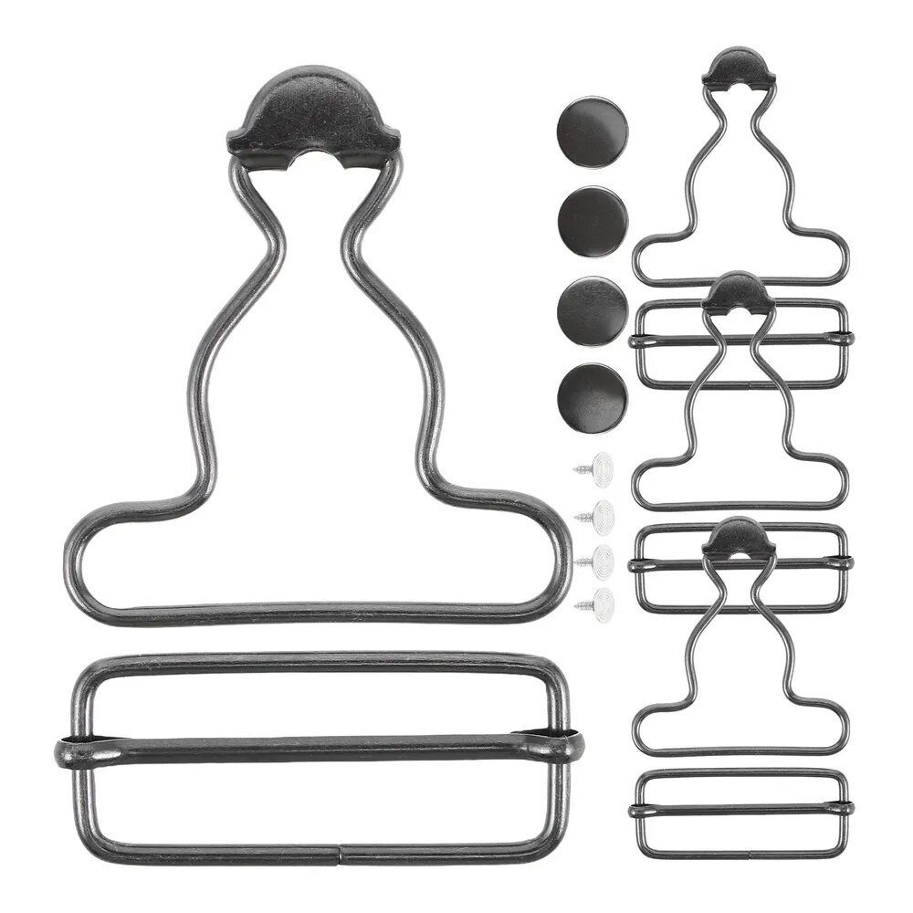 Фурнитура Для Шитья Комбинезонов Регулируемые Металлические Клипсы 4Шт Размер 4.80X4.50X0.40Cm