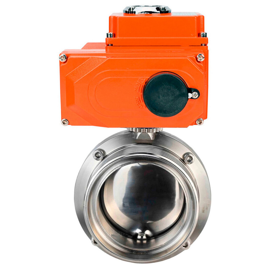 Затвор DN.ru 304-304-EPDM-2W-T-H Ду25 Ру10 с электроприводом QT2-003-24VDC