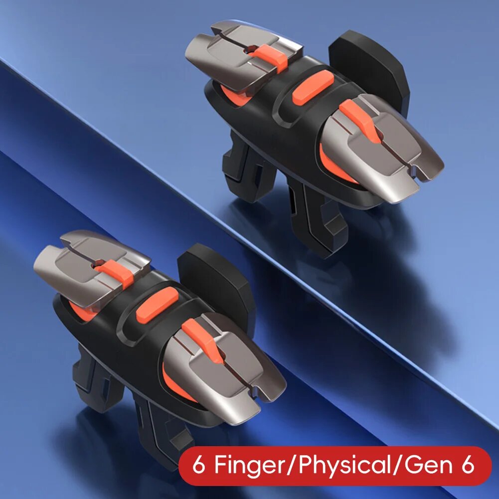 1 пара 4/6 сплава для мобильного телефона, игровой триггер для PUBG Aim Shooting L1 R1, кнопка из сплава для IOS Android, контроллер геймпада