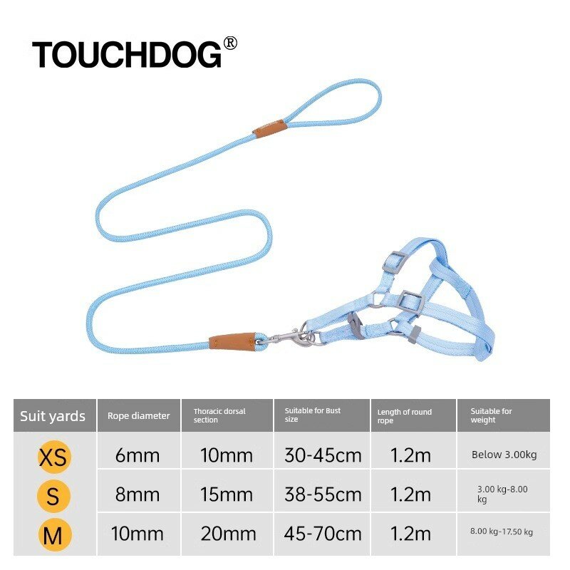 Поводок для собаки Touchdog it, поводок для собаки, нагрудный жилет для собак, стильный поводок для маленьких, средних