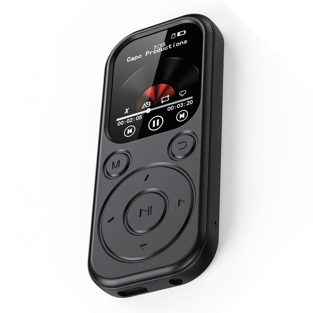 MP3-плеер с Bluetooth 5.4 и USB Type-C, Черный