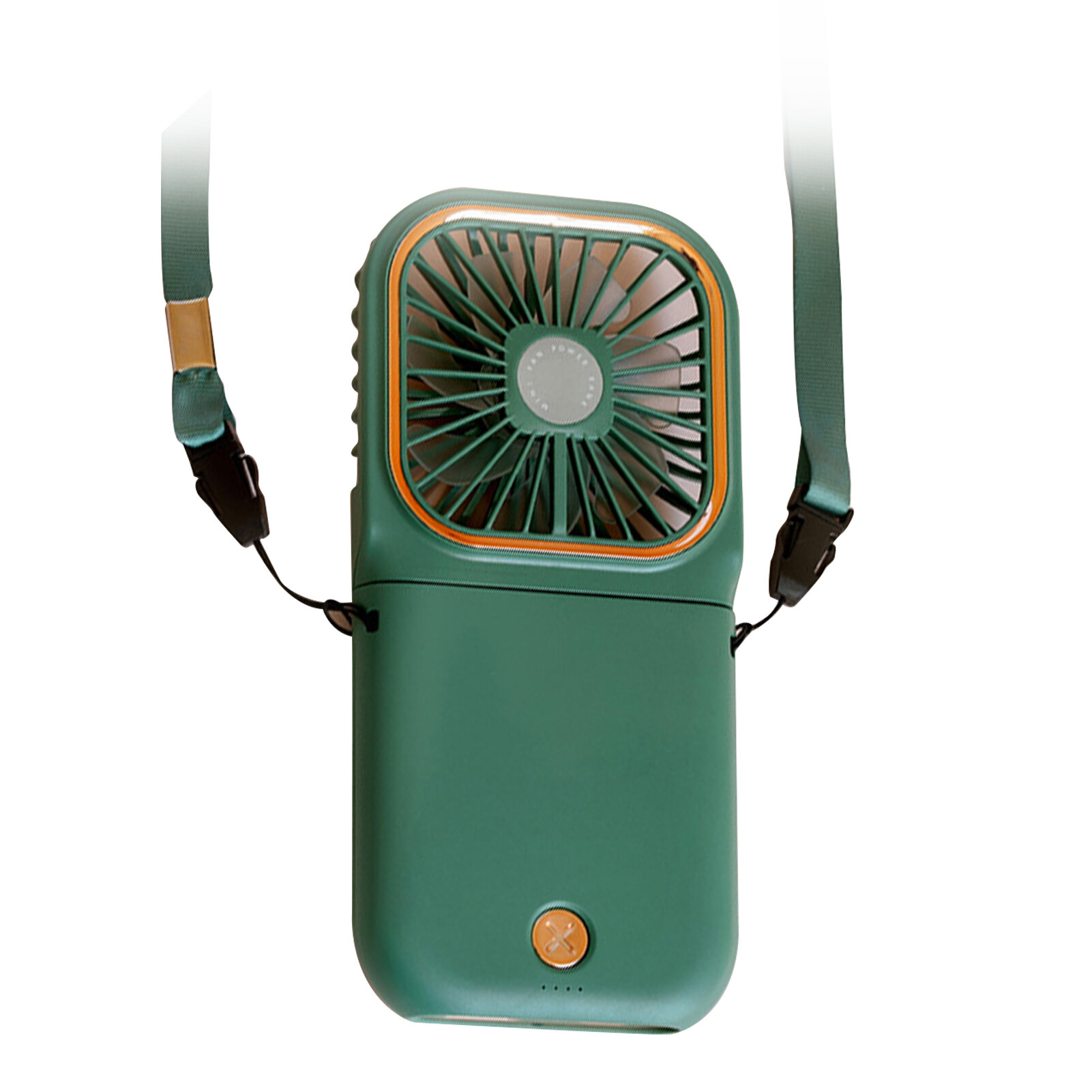 Ожерелье вентилятор Мини ноутбук Вентиляторы с 3000mAh перезаряжаемым аккумулятором Складной Лентяйка Вентилятор 3 скорости USB Вентилятор с держателем для телефона для Outdoor Путешествия Белый Розовый Зеленый Синий