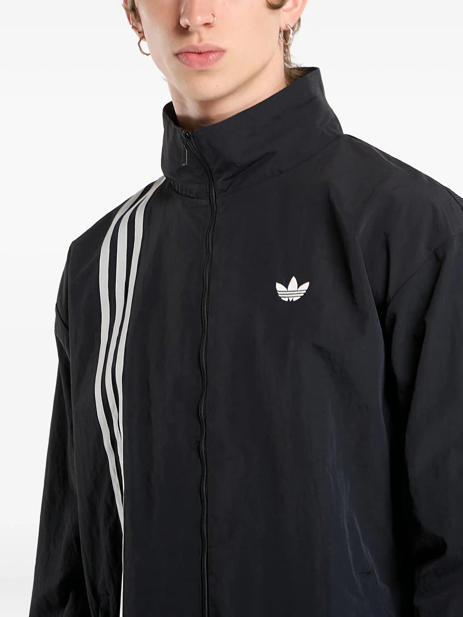 Куртка adidas Firebird, размер 46 GER, black/black — фото 1