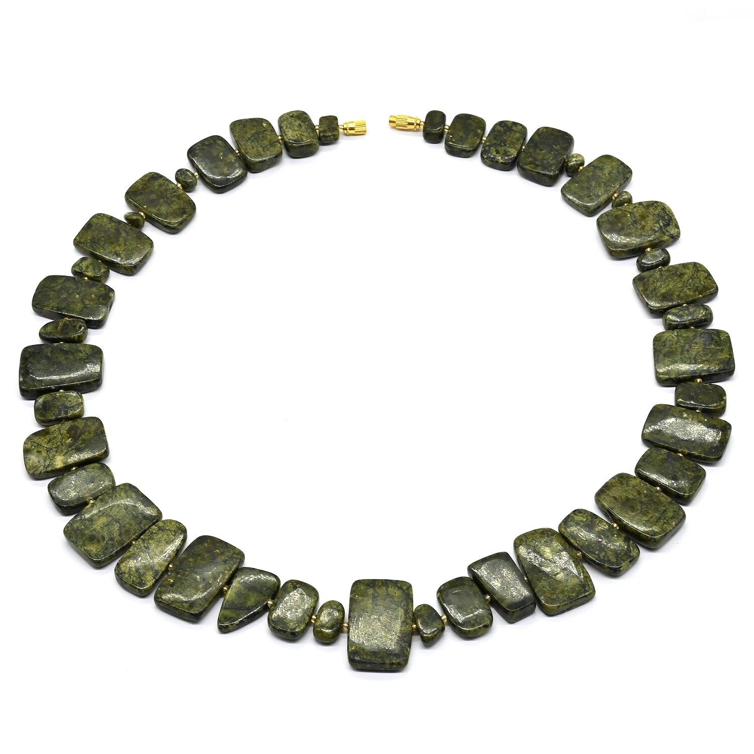 Колье, змеевик