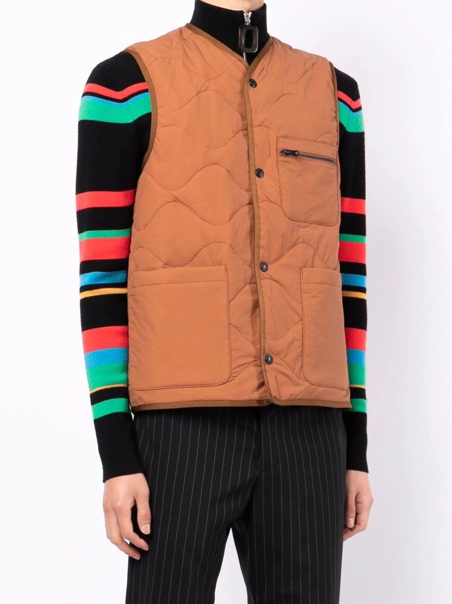 Жилет спортивный Paul Smith, размер S, коричневый — фото 1