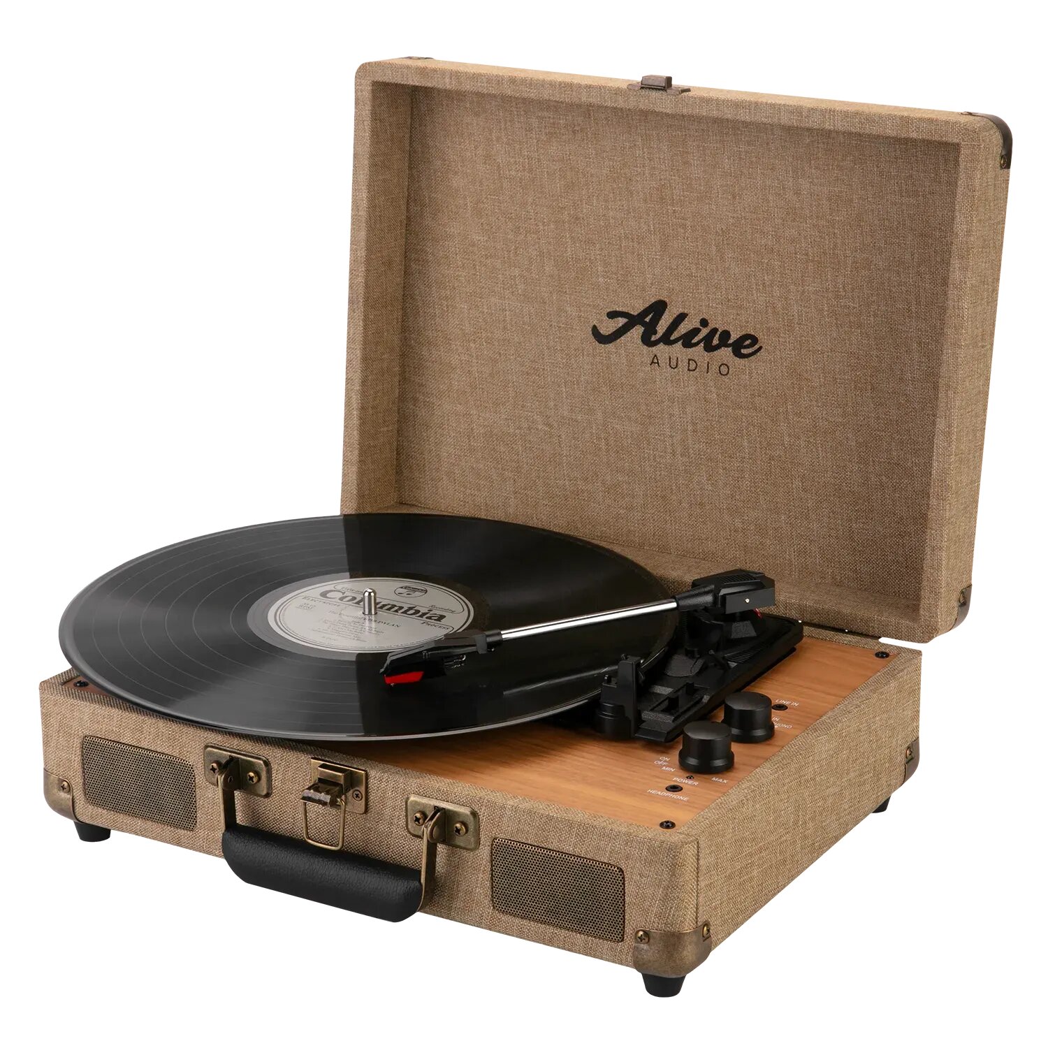 Проигрыватель винила Alive Audio GLAM The Canvas Edition Mocca с Bluetooth