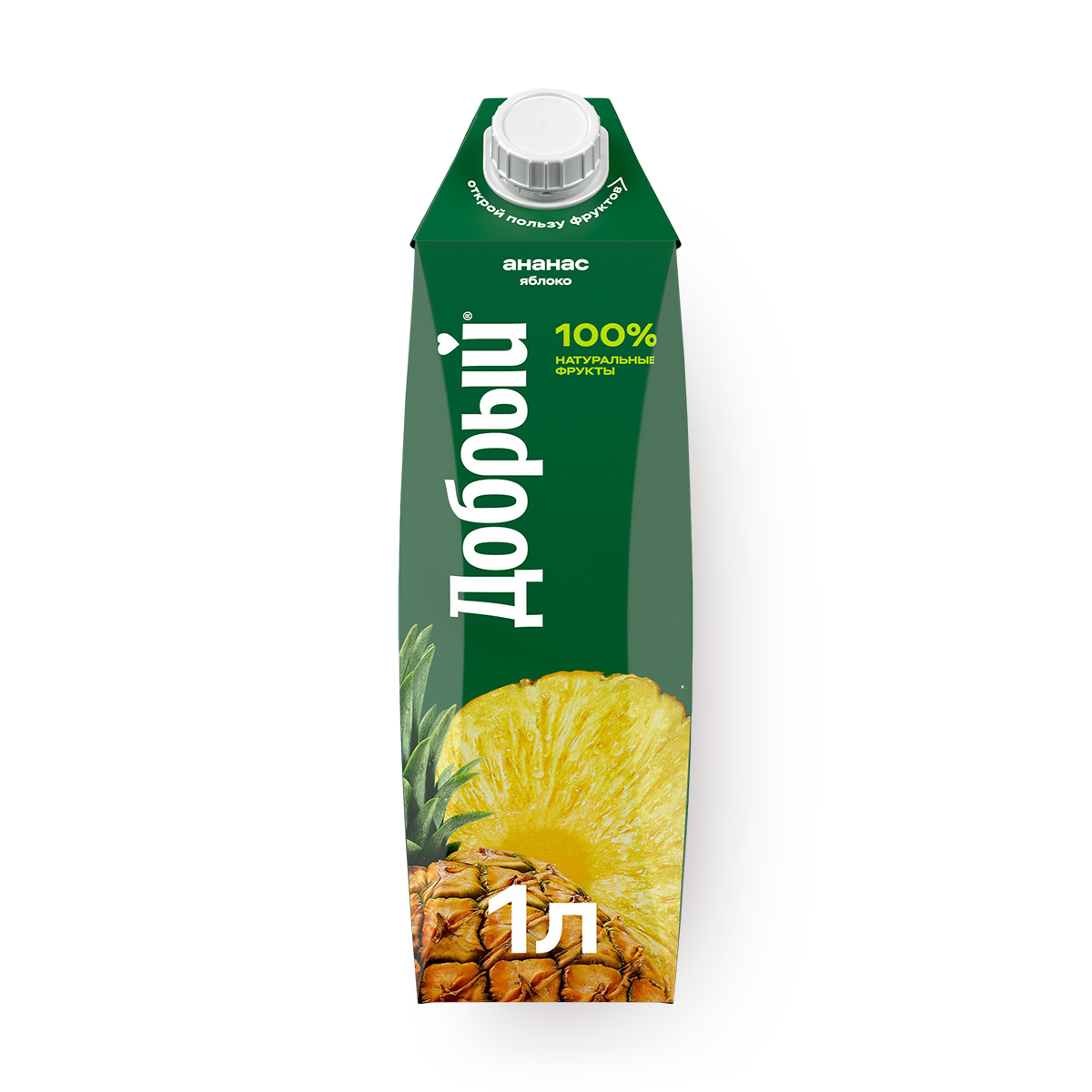 Нектар Добрый, ананасовый, тетрапак, 1000 мл, от 0 °C до +25 °C