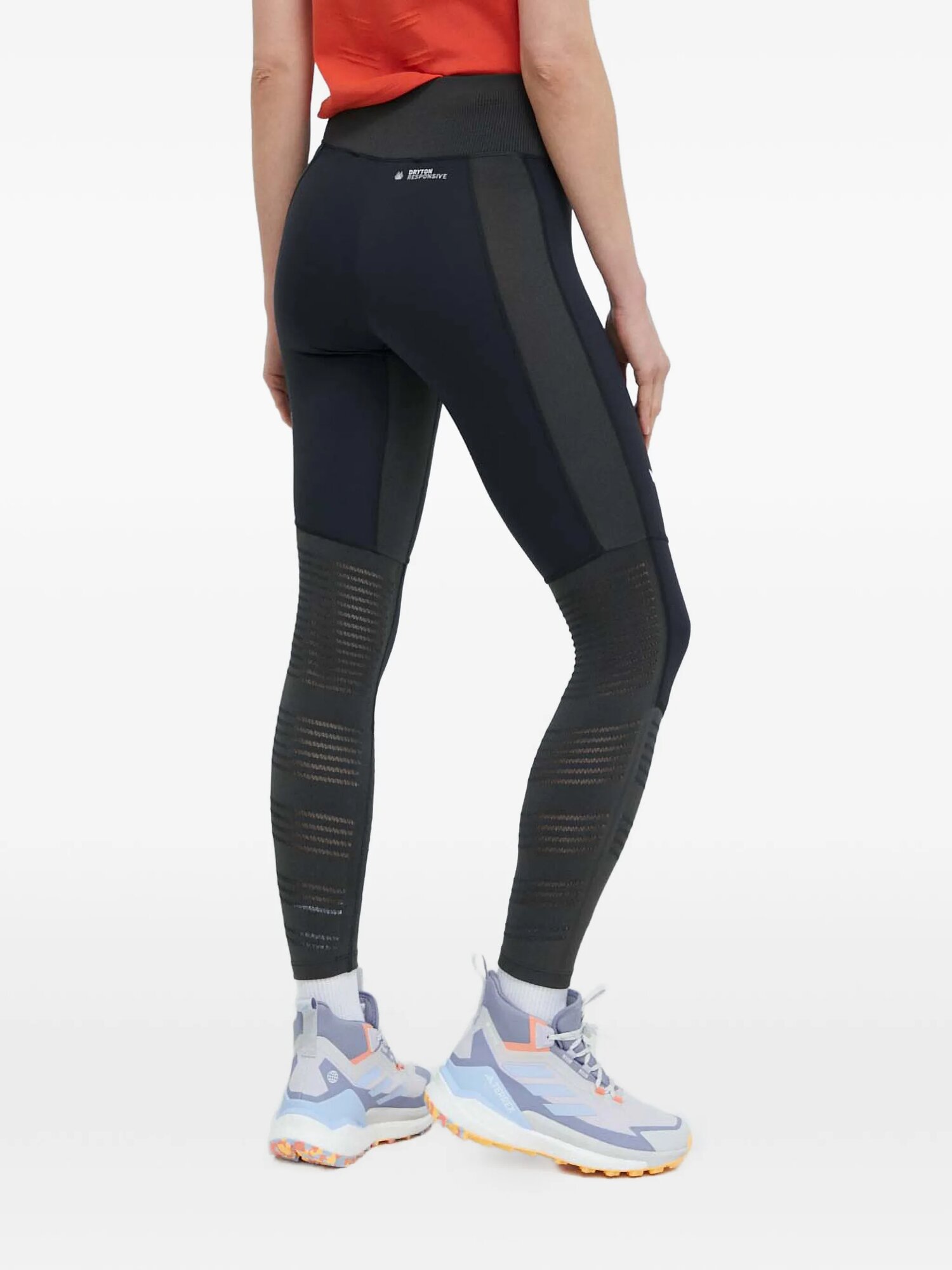 Легинсы Salewa Logo-print leggings, размер M-L, black/black — фото 1