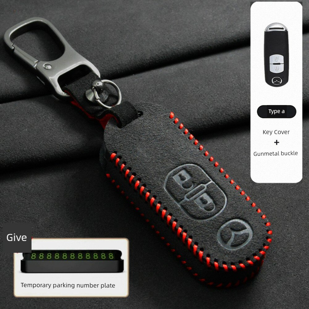 Брелок для ключей Mazda 3, CX-5, CX-4/CX-8/CX-30/CX-9, Axela, CX-50, Atenza, чехол для ключей Красный чехол +