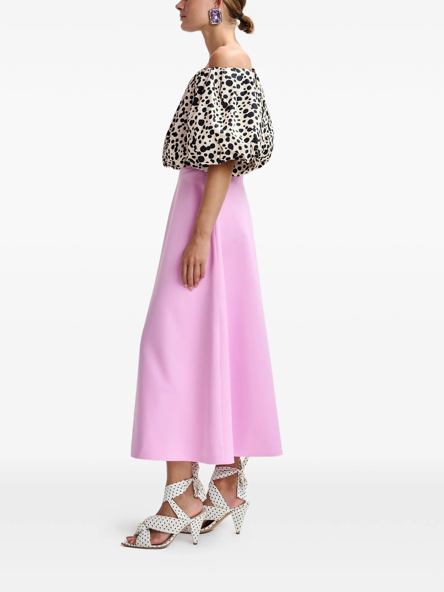 Юбка ESSENTIEL ANTWERP A-line midi skirt, размер 36, pink — фото 1