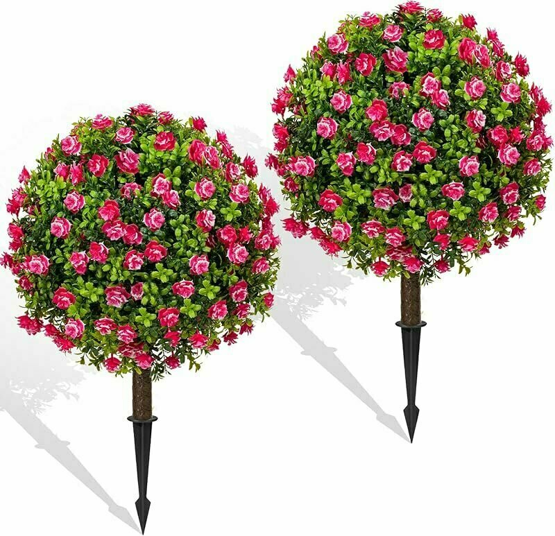 Искусственный топиарий из самшита в форме шара для улицы с шипами