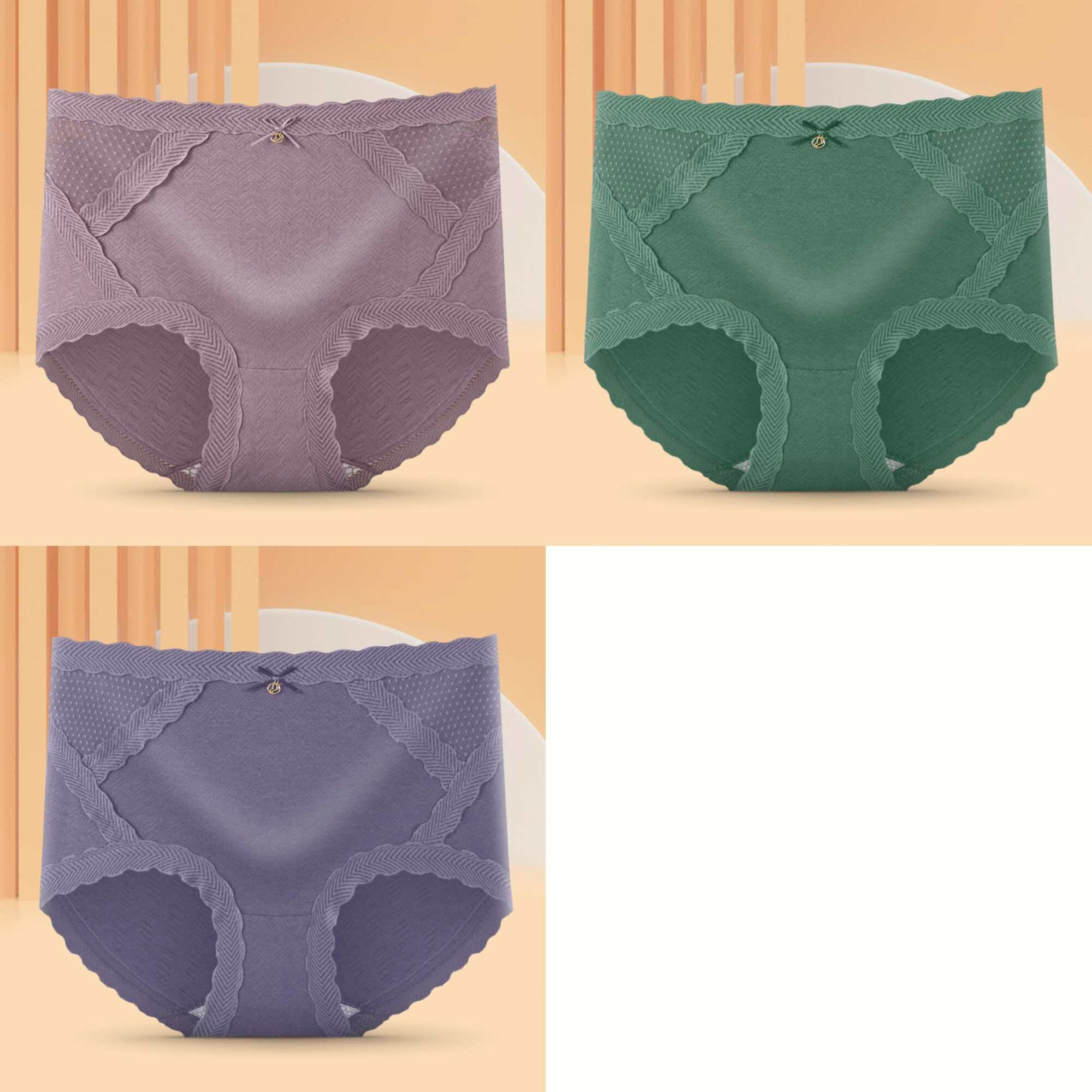 Женское нижнее белье больших размеров для полных женщин 100kg года, экстра-большие хлопковые, высокие, дышащие, сексуальные кружевные, антибактериальные, полностью хлопковые трусики для женщин