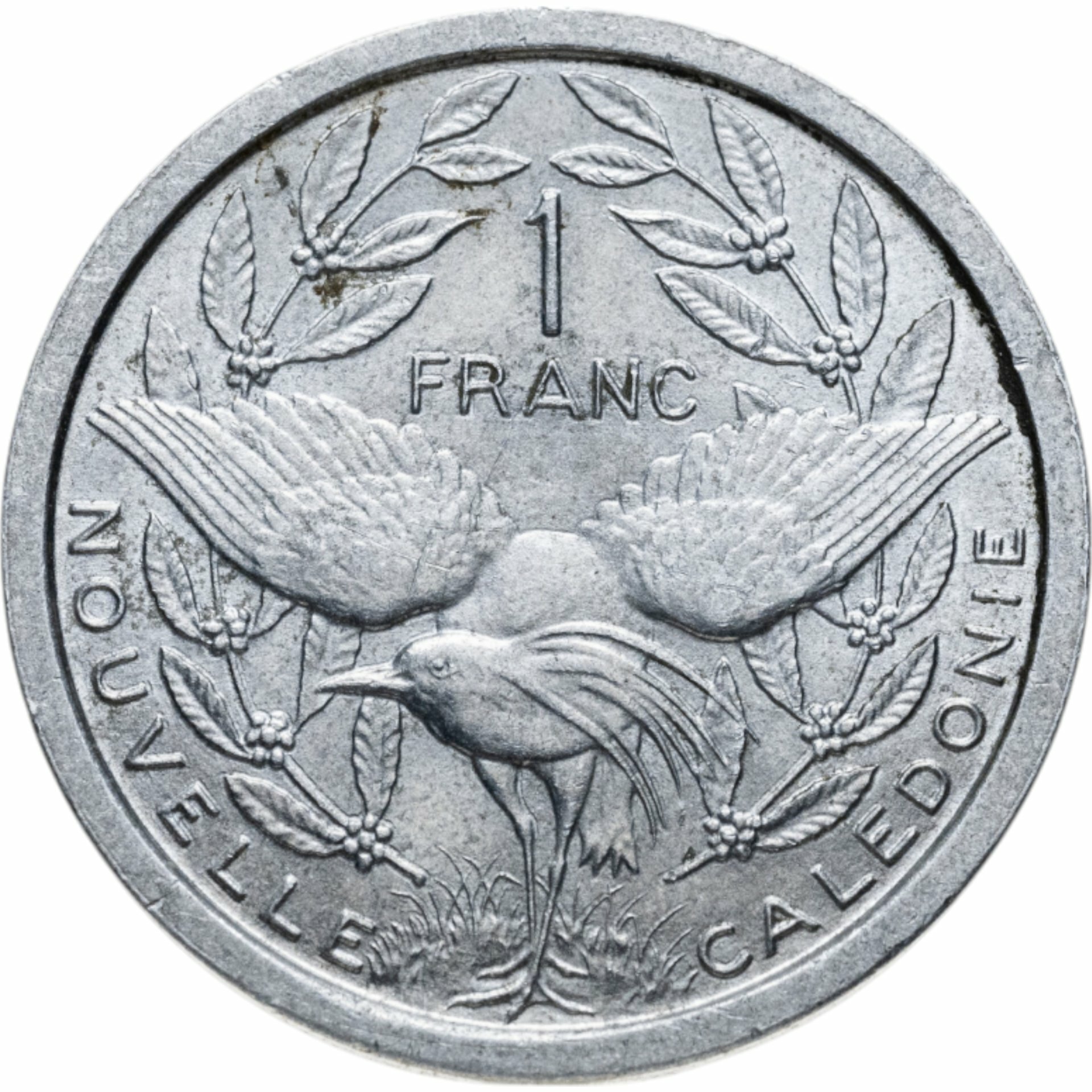 Новая Каледония 1 франк franc 1949, Алюминий, в сохранности XF